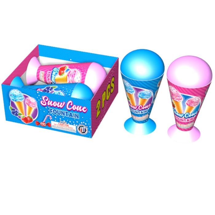 Snow Cone Fountain | 200 Gram Fountain by Supreme Fireworks